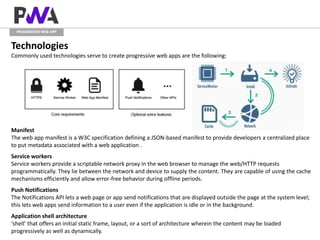 Progressive Web App | PPTX | Web Development | Internet