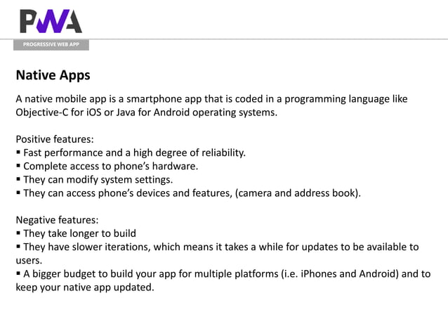 Progressive Web App Ppt