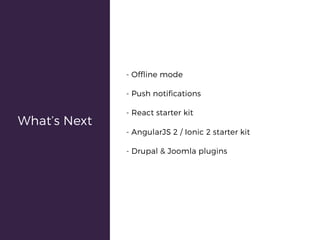Building JavaScript Apps on Top of Popular CMSes | PPT