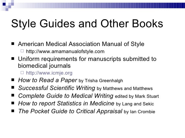 Medical Writing 101 (PWAC)