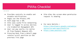 PWA - Progressive Web App | PPTX