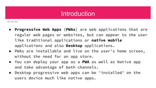PWA - Progressive Web App | PPTX