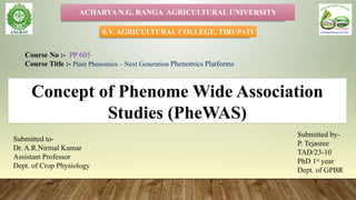 Phenome Wide Association Study - PWAS.pptx