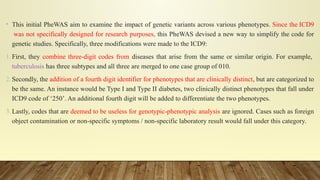 Phenome Wide Association Study - PWAS.pptx | Free Download