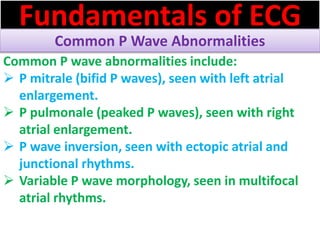 P wave abnormalities in ECG | PPSX