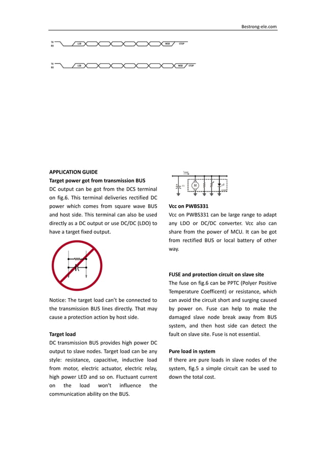 PWBS331 DC transmission data bus chip, DC power line communication ...