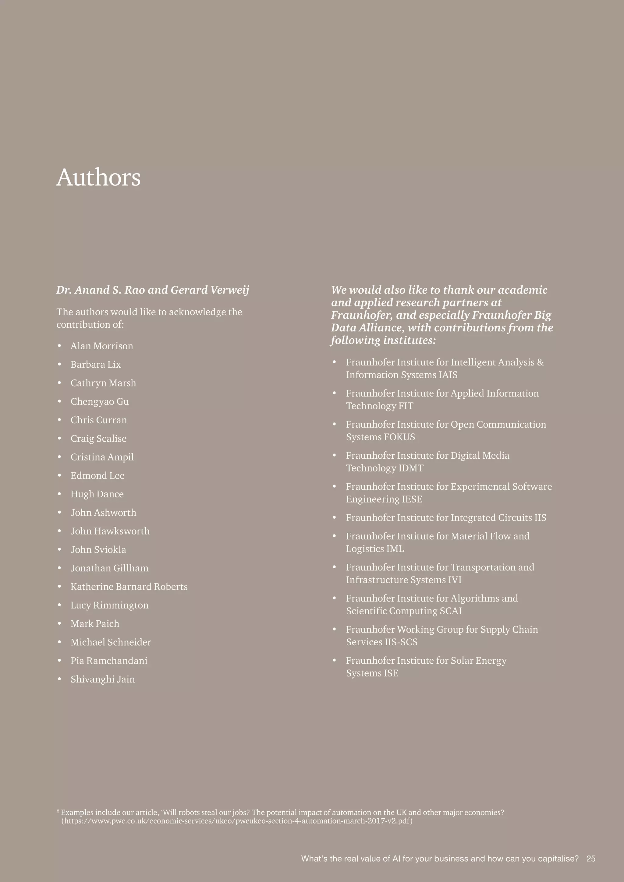 PwC | AI Analysis, Sizing the Prize | PDF