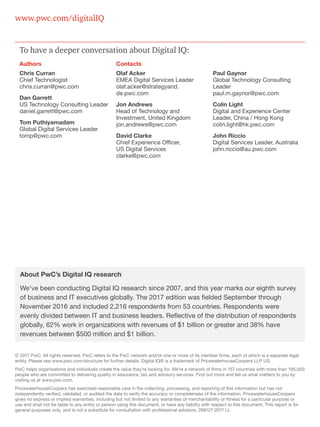 Pwc digital-iq-report final | PDF