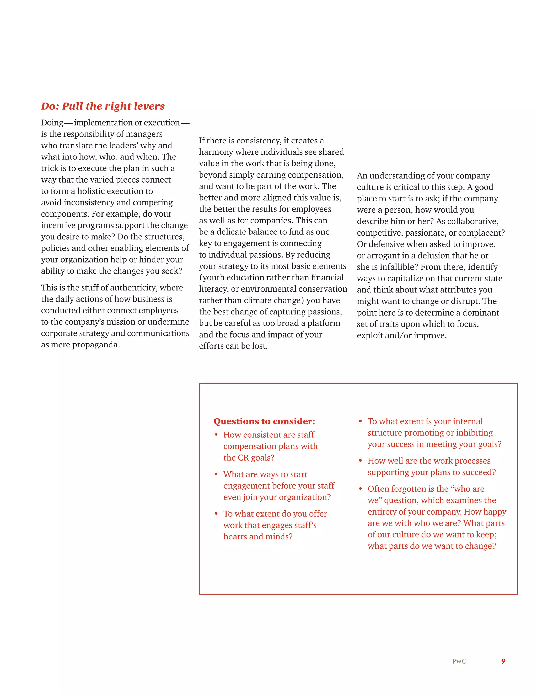 The Keys to Corporate Responsibility Employee Engagement | PDF