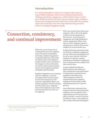 The Keys to Corporate Responsibility Employee Engagement | PDF