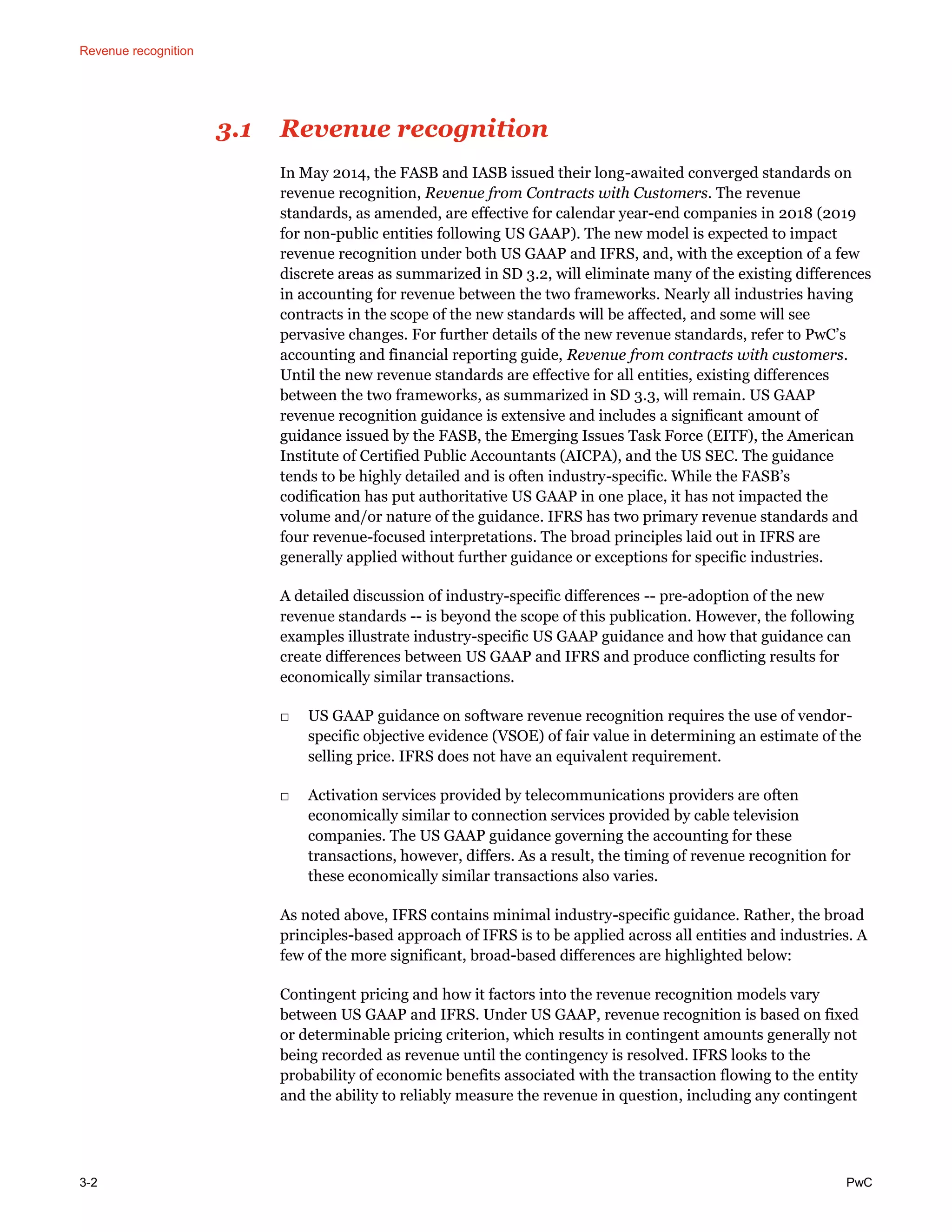 IFRS and US GAAP: similarities and differences (PWC 2017) | PDF