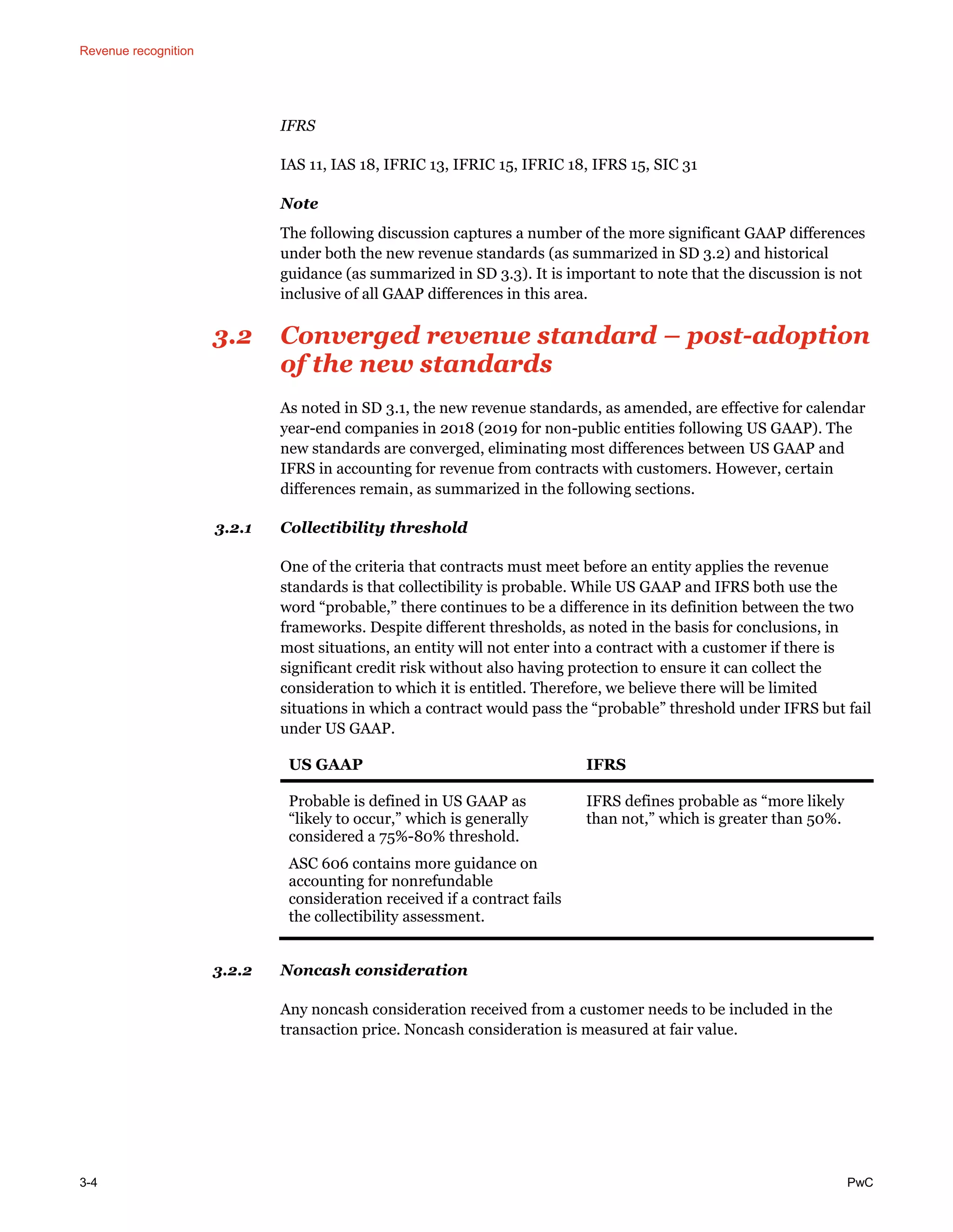 IFRS and US GAAP: similarities and differences (PWC 2017) | PDF