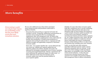 PwC Insurance -Stress-testing | PDF | Financial Industry | Industries