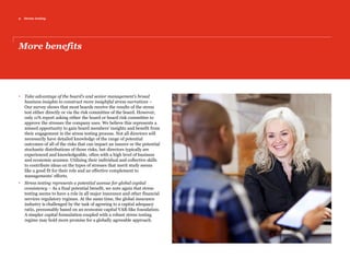 PwC Insurance -Stress-testing | PDF | Financial Industry | Industries