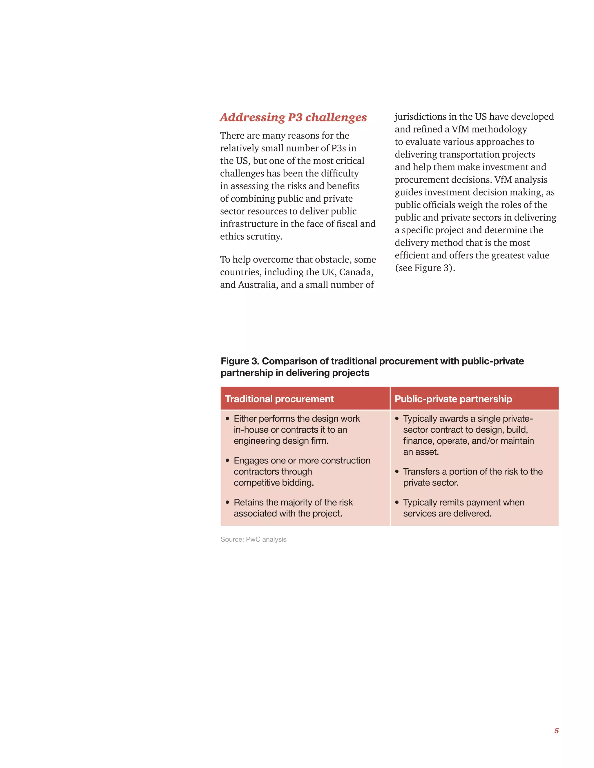 Investing in transportation: The role of value for money analysis | PDF