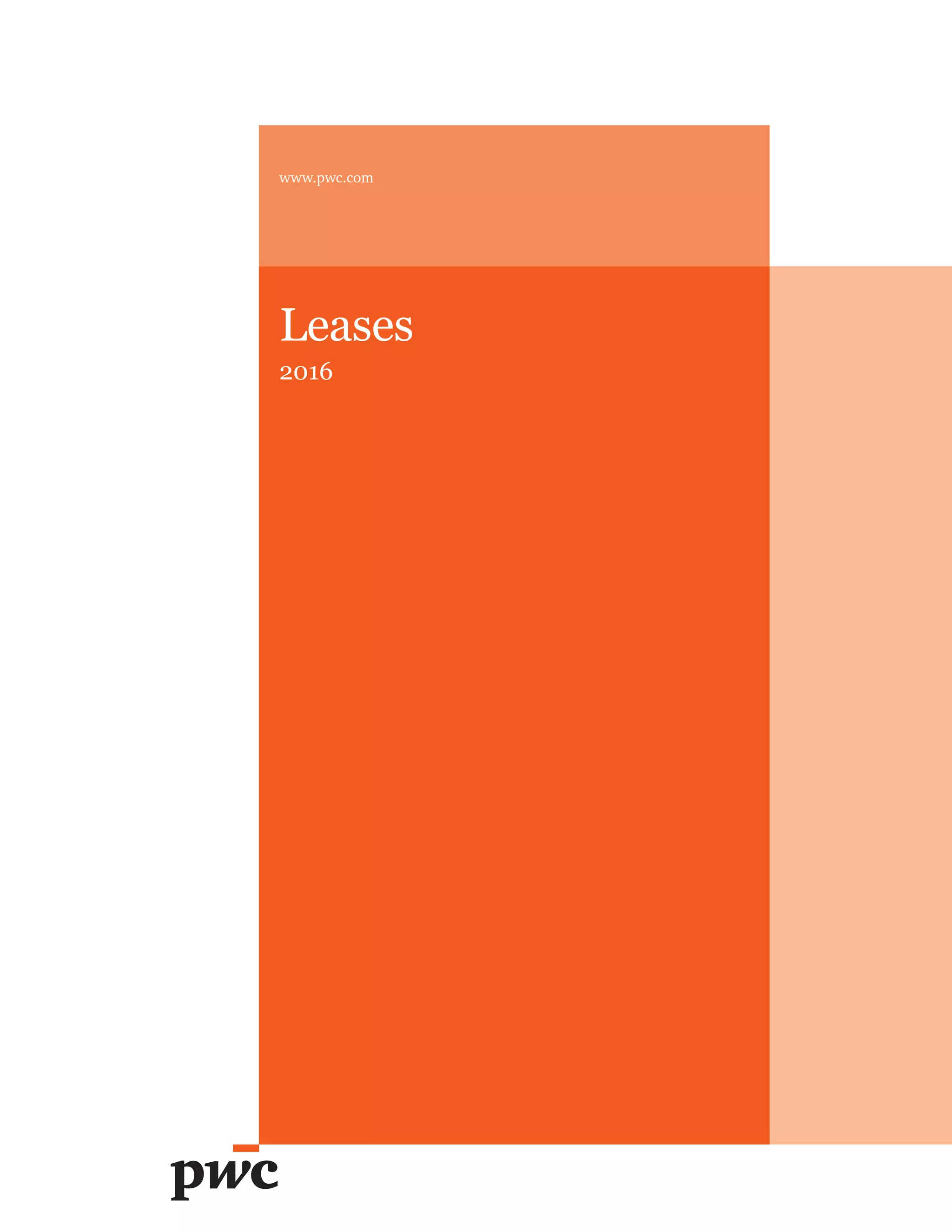 PwC Lease Accounting Guide | PDF | Business Accounting & Finance | Business