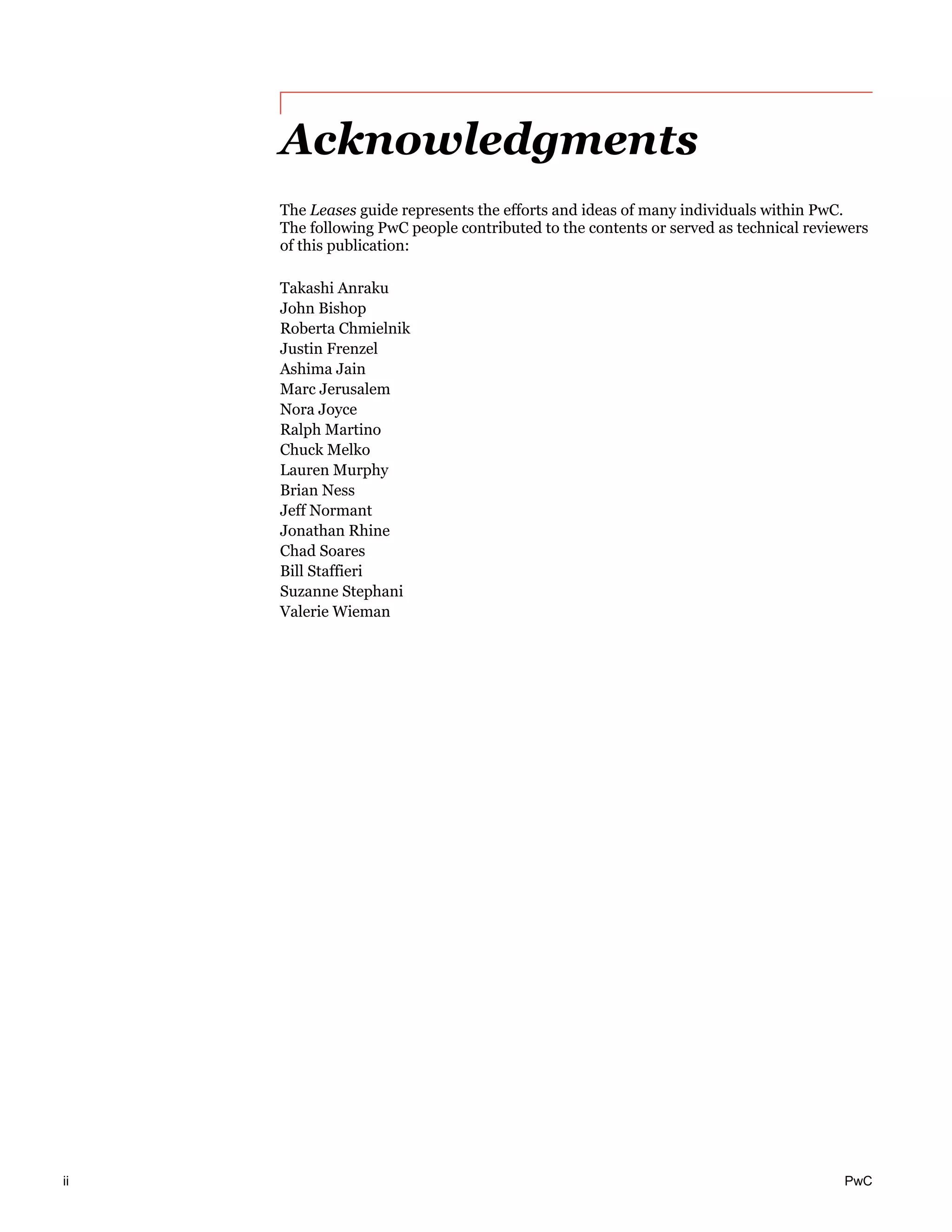 PwC Lease Accounting Guide | PDF | Business Accounting & Finance | Business