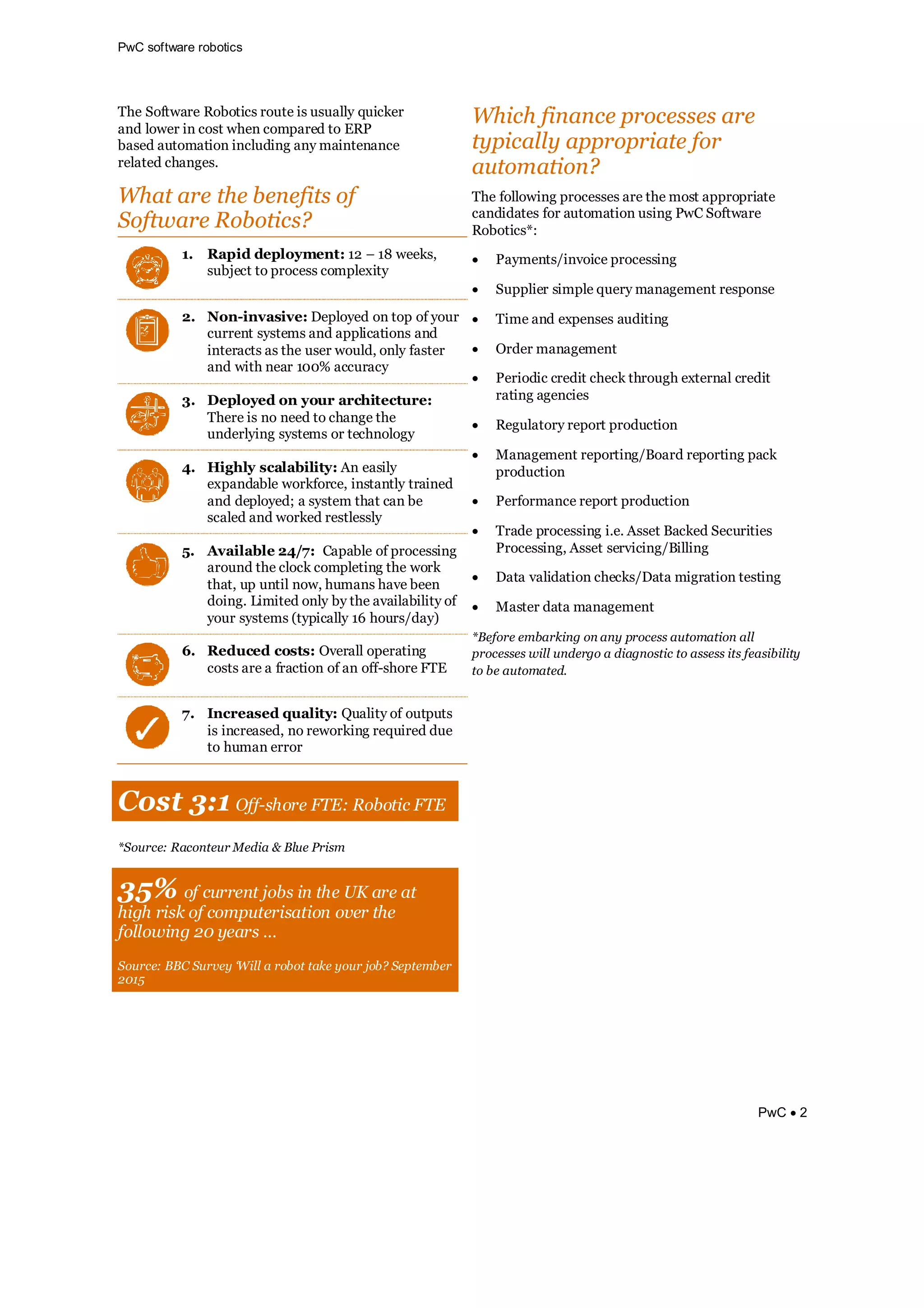 PWC Software Robotics | PDF