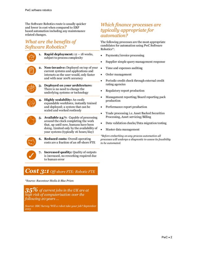 PWC Software Robotics | PDF
