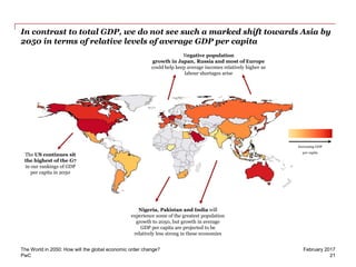 Pwc world-in-2050-slide-pack-feb-2017 | PPT