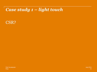 PwC accelerator why how Mateusz Nowak | PPT