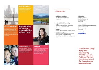 PwC and AIESEC Hong Kong Partnership FY 2012 | PDF