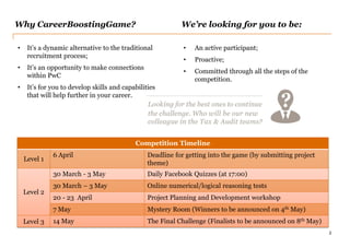 PwC Career Boosting Game - Romania | PPT