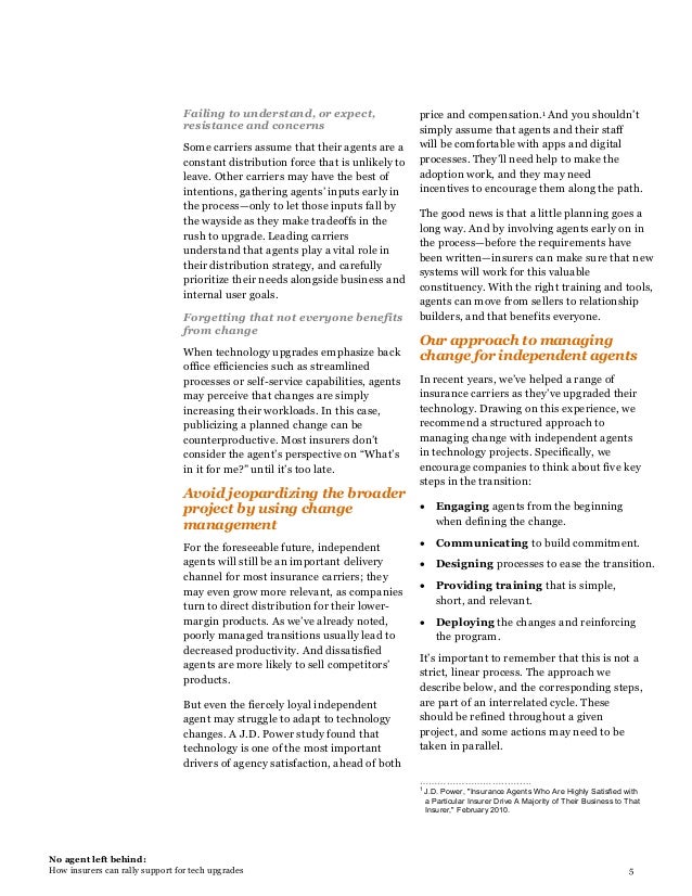 PwC Managing Agent Change Report