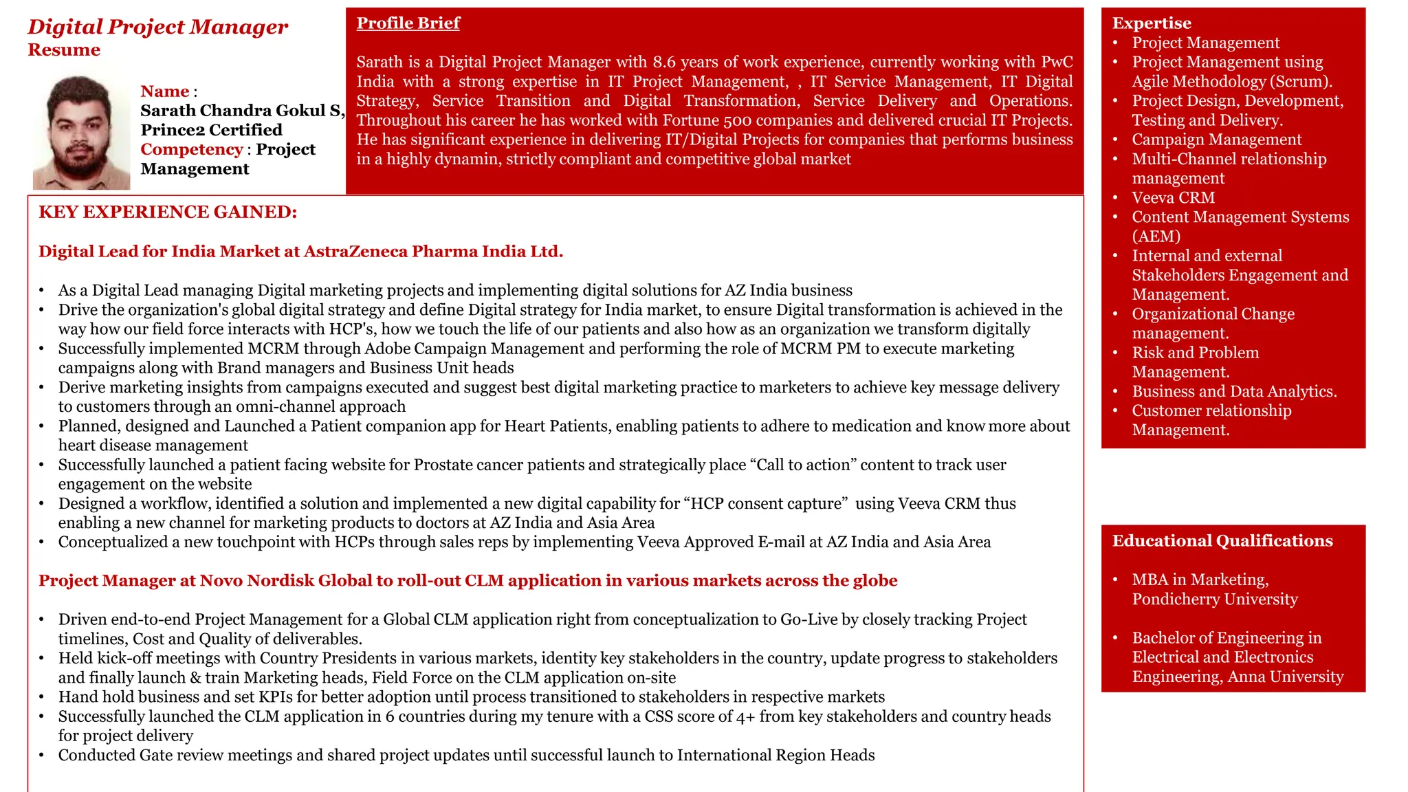 PwC_Project_Manager_Sarath Chandra Gokul S.pptx