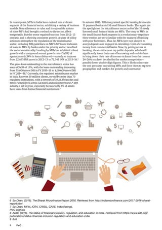 Trends in the microfinance ecosystem | PDF