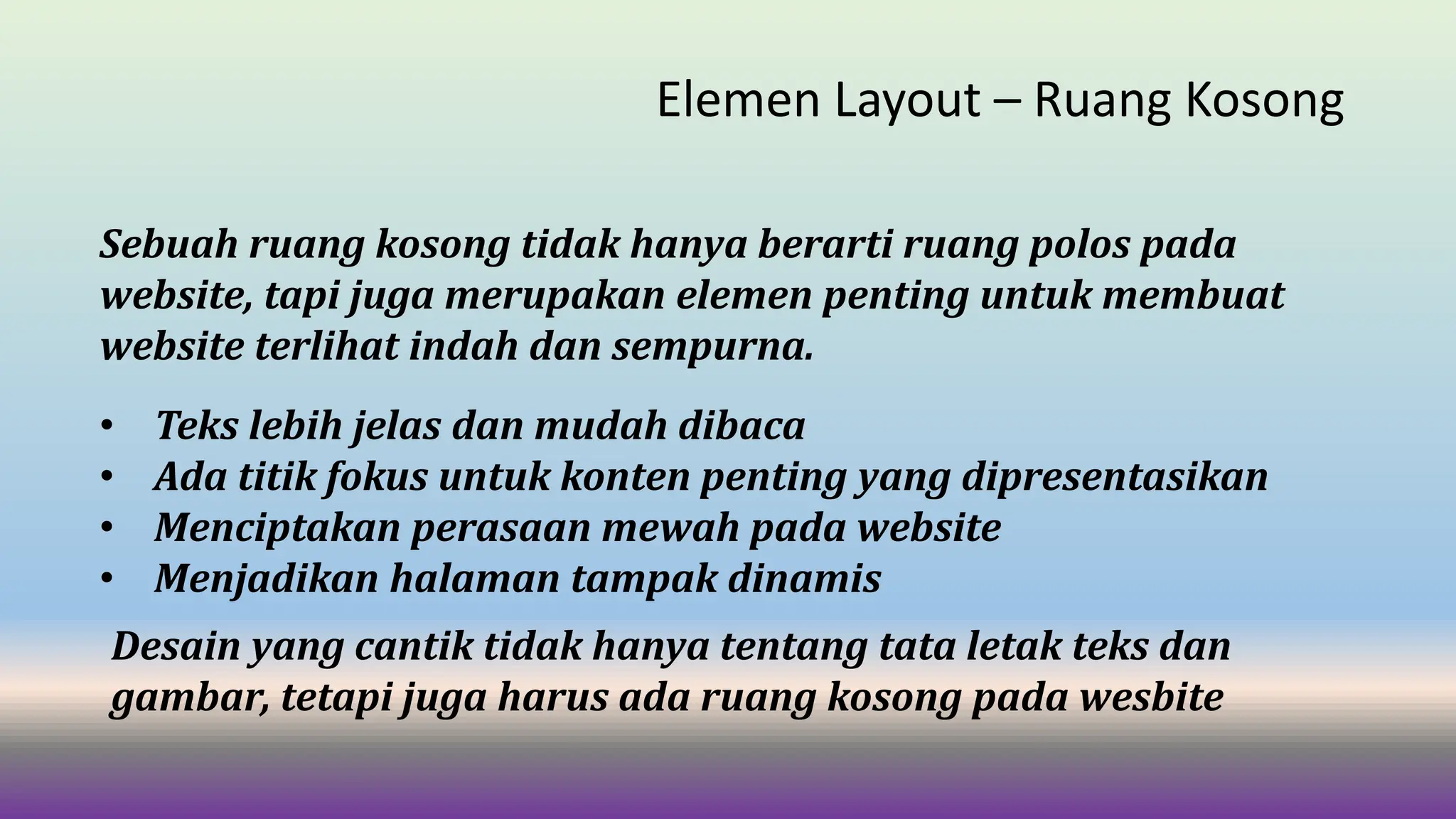 Prinsip Dasar WebSite dalam Mendesain Web | PPSX