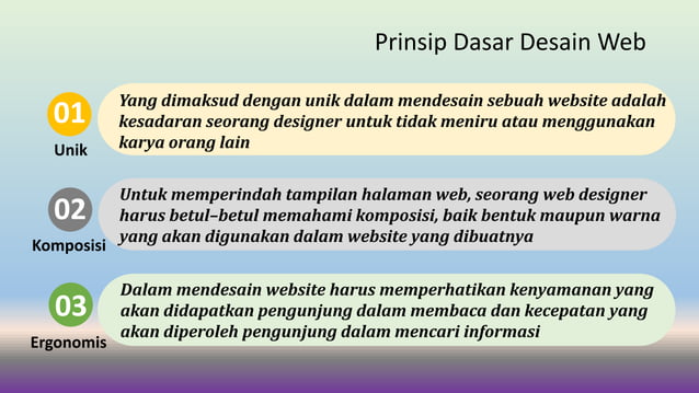 Prinsip Dasar WebSite dalam Mendesain Web | PPSX