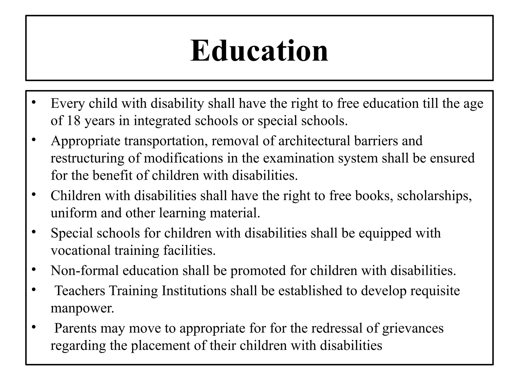Persons with Disability (PwD) Act , 1995 | PPTX
