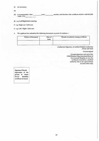 Issued by: Chief Medical Officer (CMO), District Medical Board, or a ...