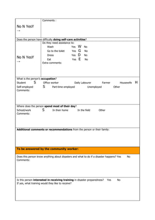 Pwd screening form (blank form) | DOC | Medical Health