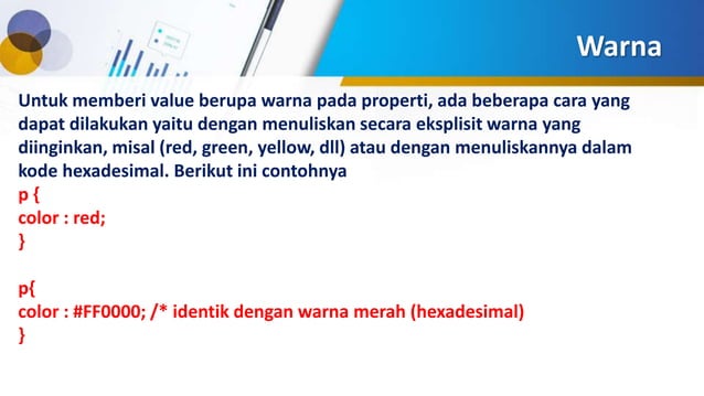 Pemograman WEB (CSS) | PPT