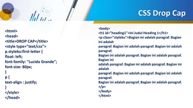 Pemograman WEB (CSS Lanjutan) | PPTX