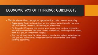 Economic Way of Thinking | PPTX