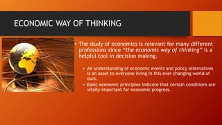 Economic Way of Thinking | PPTX