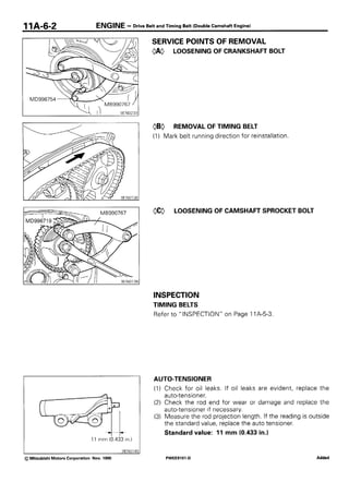 Mitsubishi Motor 4G9 Serie manual de taller. | PDF