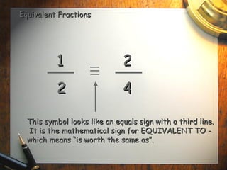 EQUIVALENT FRACTIONS | PPT