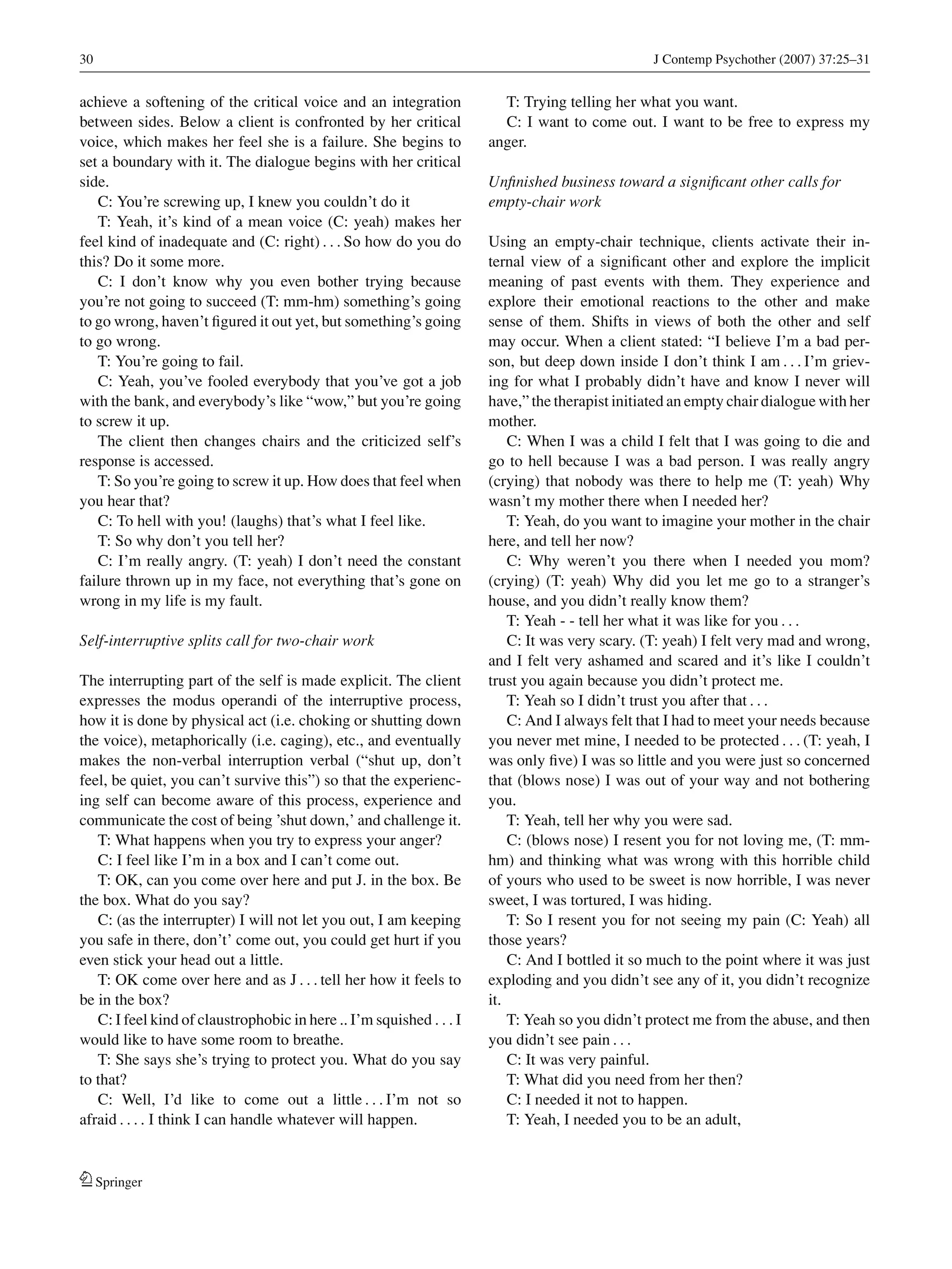 Emotion Focused Therapy | PDF