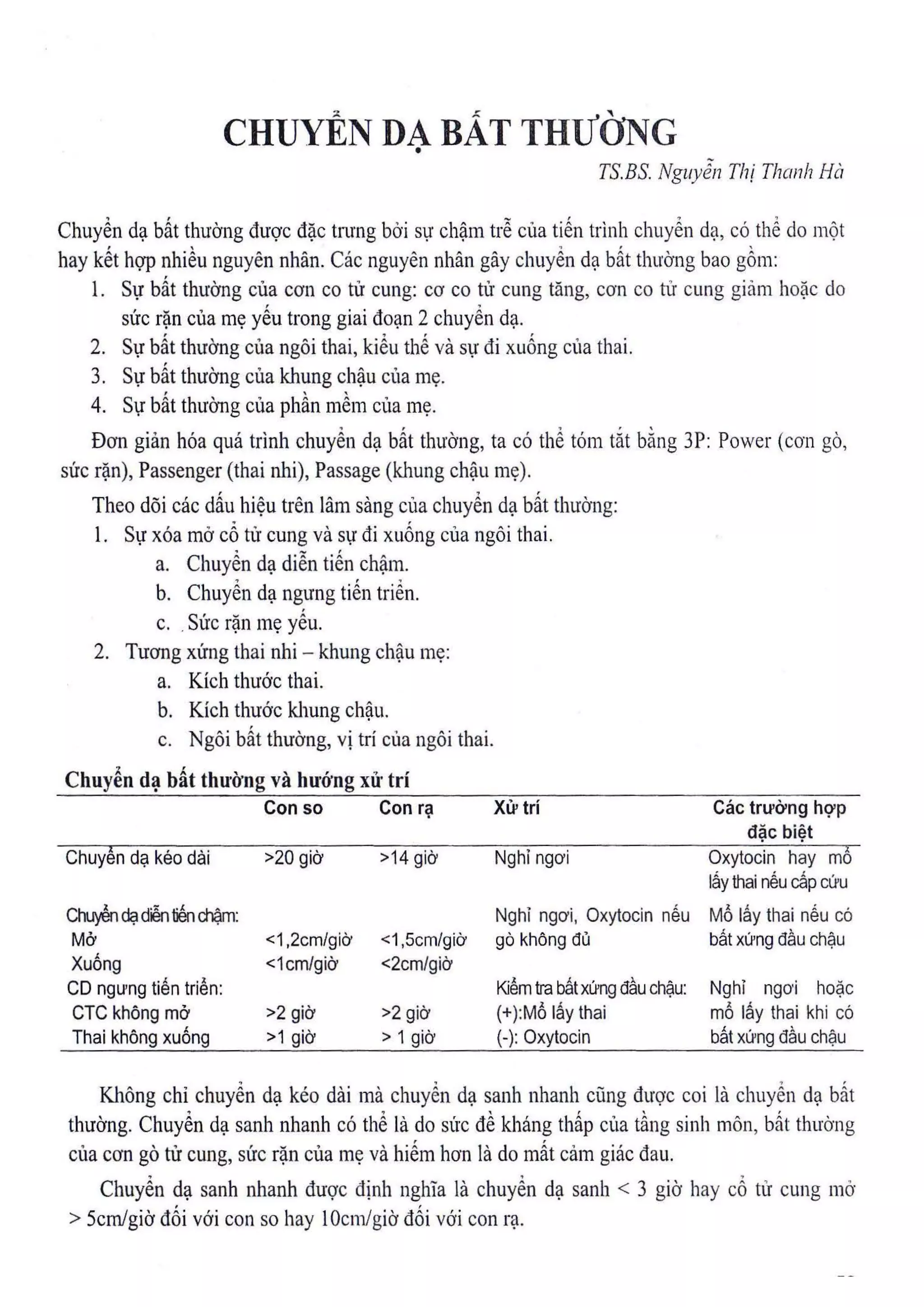 CHUYỂN DẠ BẤT THƯỜNG | PDF