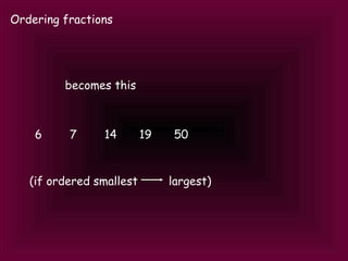 Pw fractions ordering | PPT