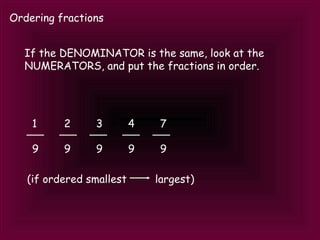 Pw fractions ordering | PPT