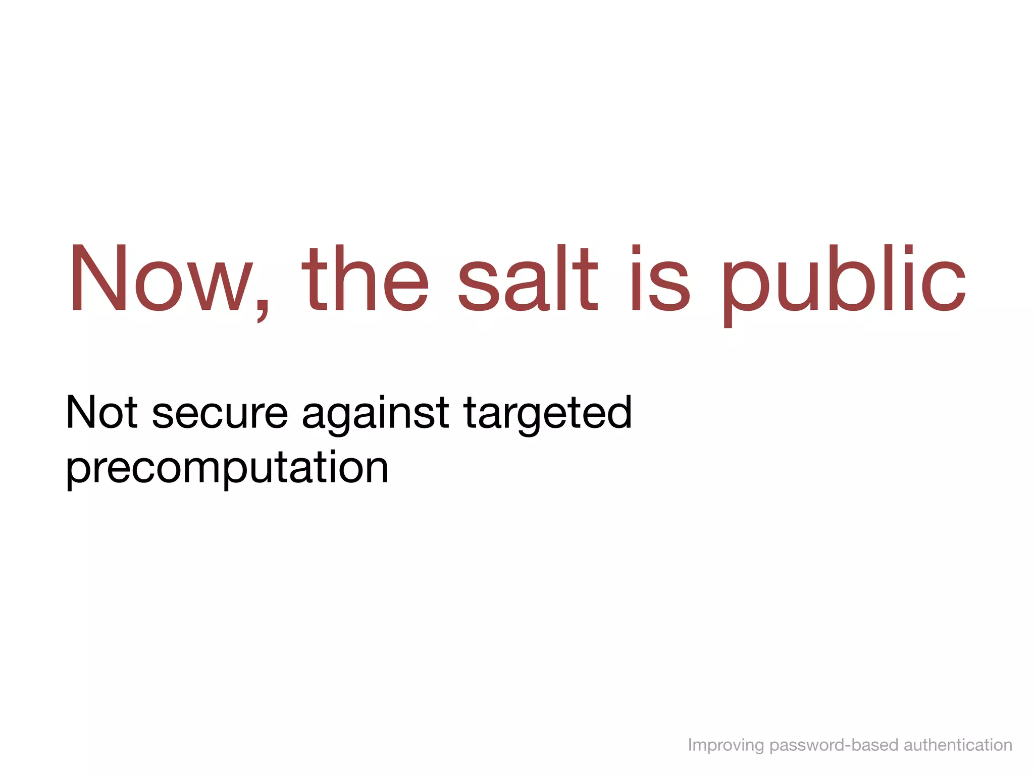 Improving password-based authentication | PPT