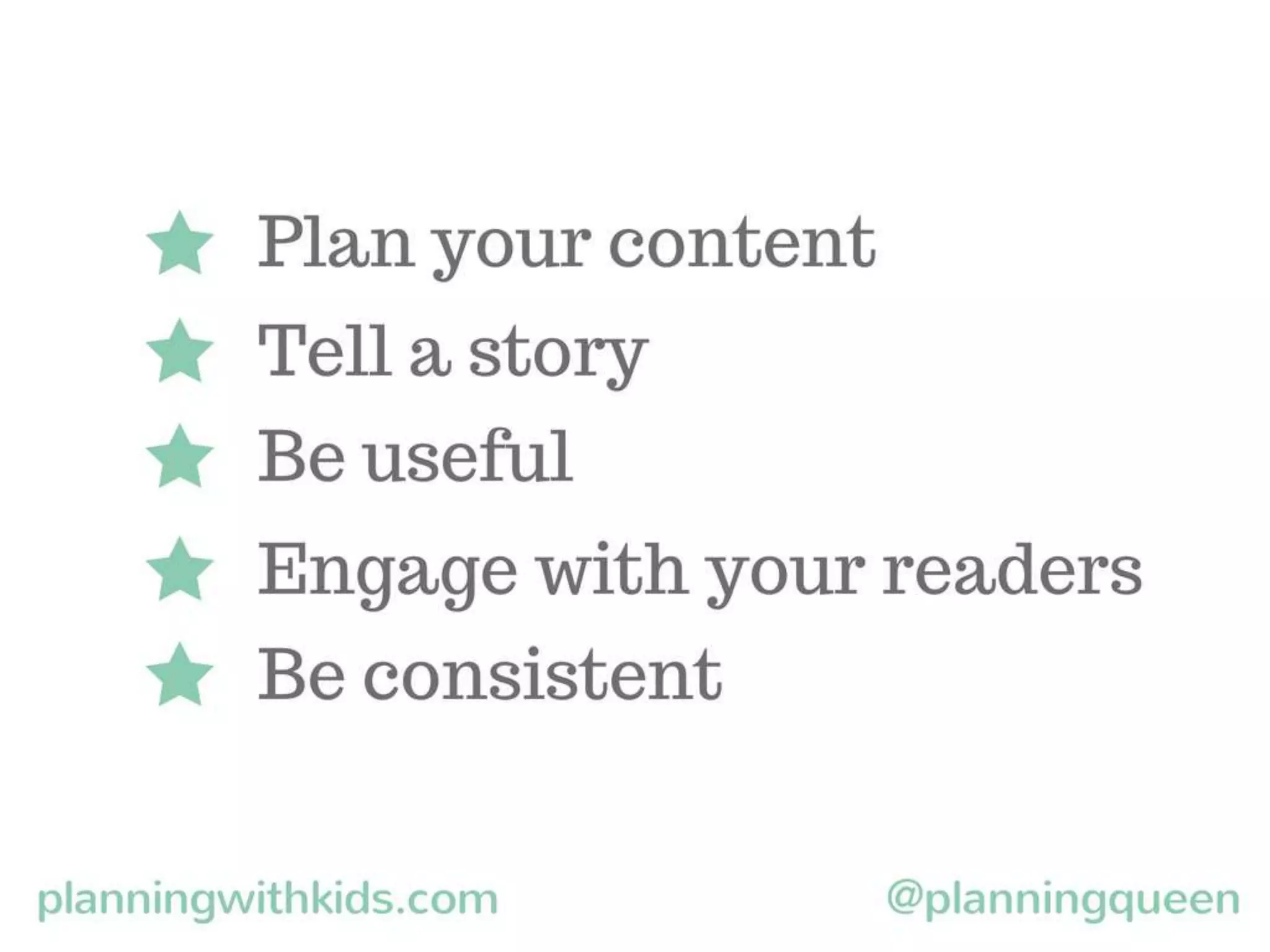 How to build a content plan from Nicole Avery of Planning with Kids | PPTX