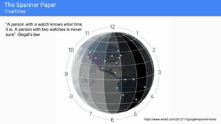PWL San Diego - Spanner, TrueTime & The CAP Theorem | PPT