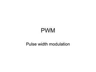 Pwm | PPT