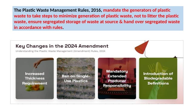 Plastic waste managements rules in India | PPTX | Chemistry | Science